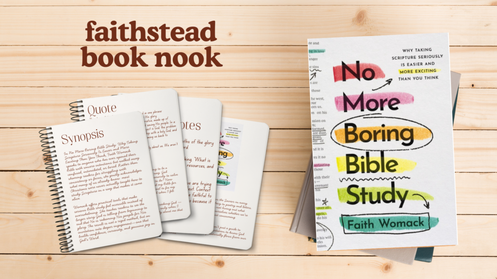 Book Review: No More Boring Bible Study By Faith Womack - Faithstead
